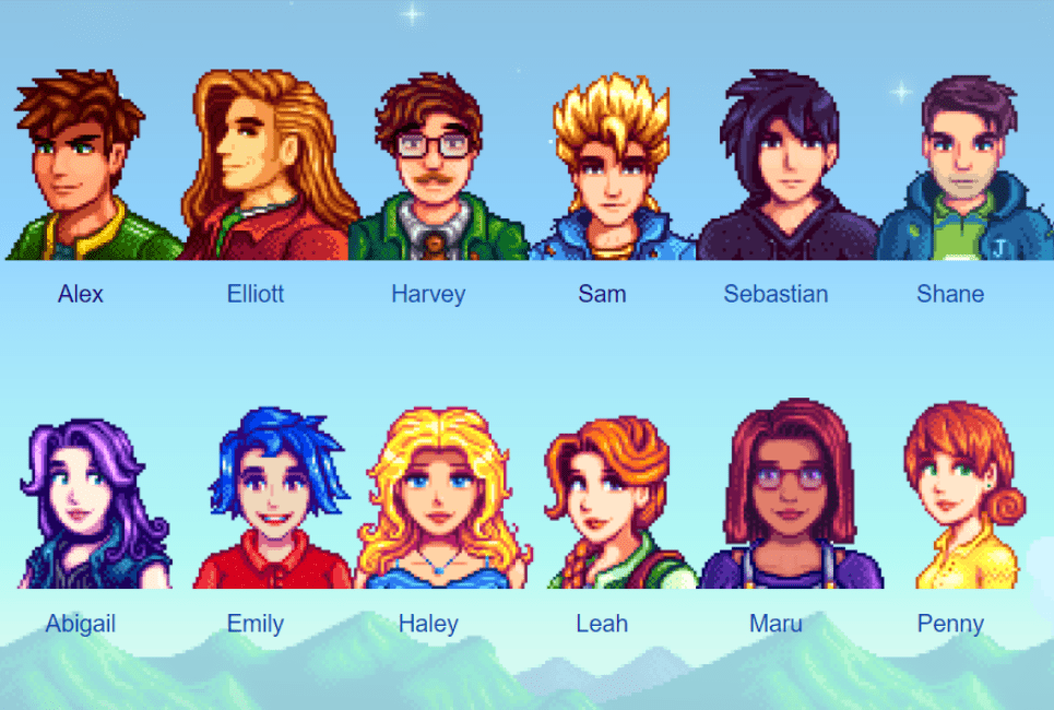 Stardew Valley Characters Guide SDew HQ