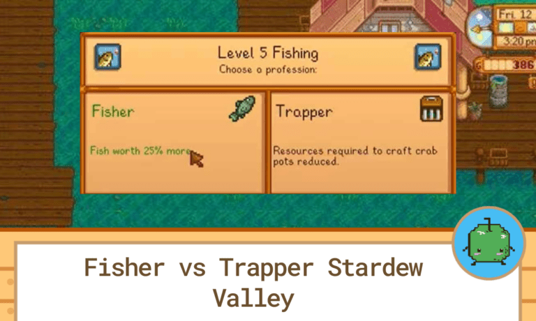 Fisher vs Trapper Stardew Valley - SDew HQ